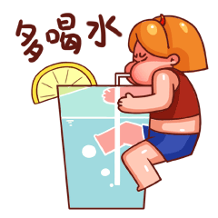喝水表情包 喝水系列表情包_喝水可爱表情包